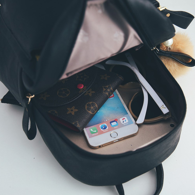 Cute Cat Pu Backpack Fashion Student Backpack Travel Backpack on Luulla