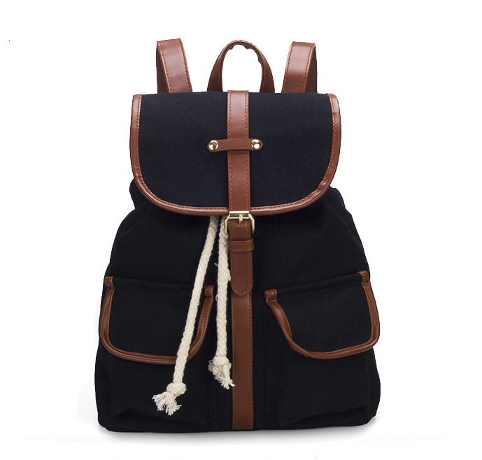 Retro Canvas School And Travel Backpack on Luulla